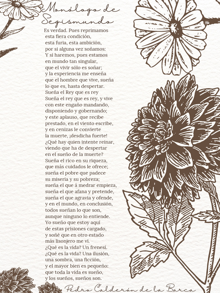 Monólogo de Segismundo | PDF