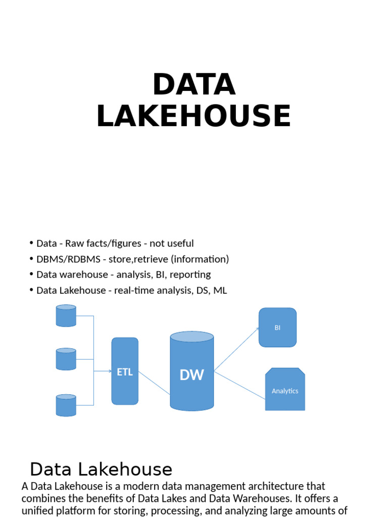 Data Lakehouse Architecture Overview | PDF