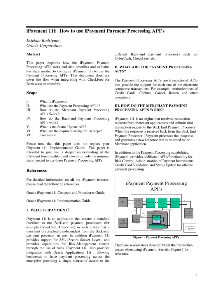 How To Use Ipayment APIs | PDF | Finance & Money Management | Computers