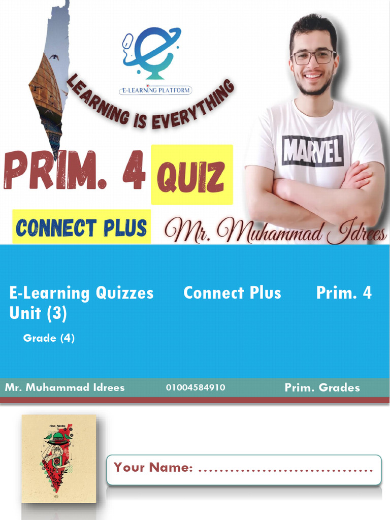 Prim. 4 Quiz Unit 3 - Connect Plus (2024-2025) | PDF | Foreign Language Studies