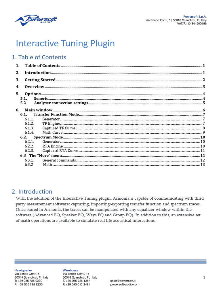 Interactive Tuning Plugin Guide | PDF | Equalization (Audio) | Computer ...