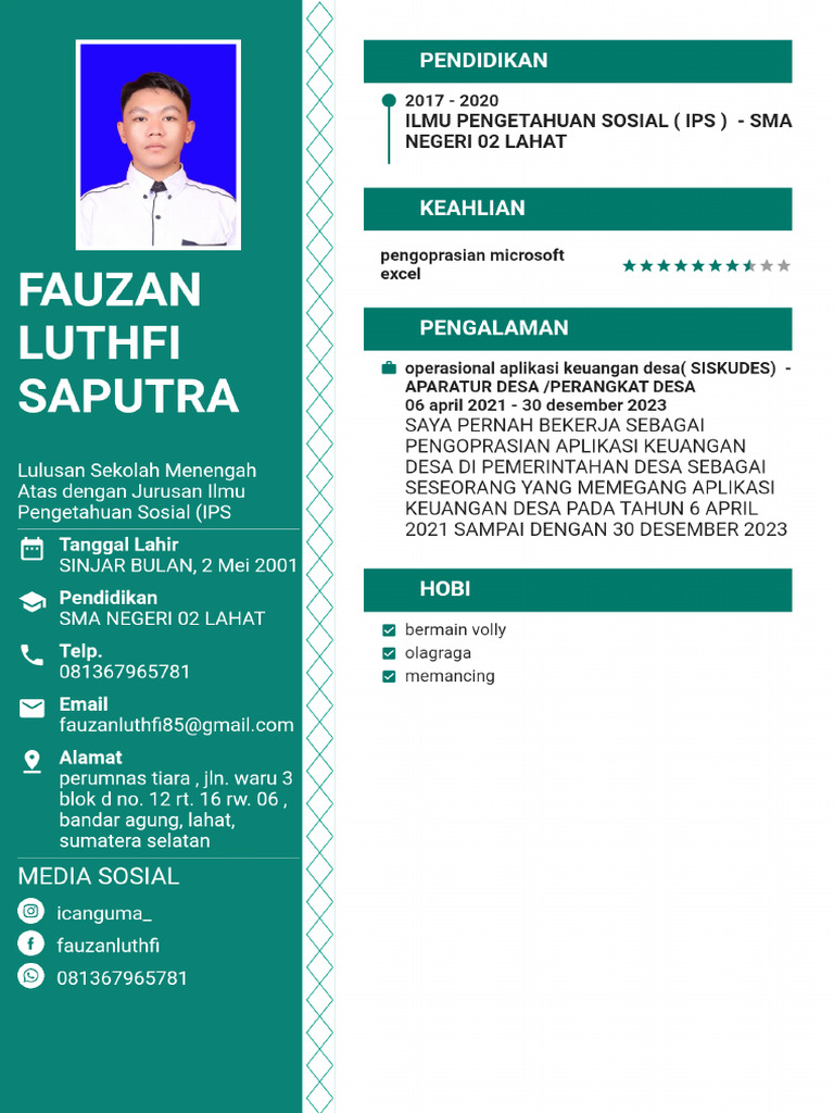 Cv. Fauzan Luthfi Saputra | PDF