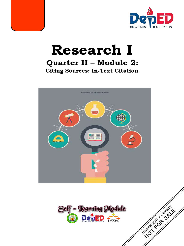 3 Research1 Q2 Module2 Citing Sources v2 For Students | PDF | Citation | Note (Typography)