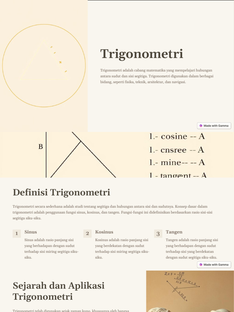 Panduan Lengkap Trigonometri Sederhana | PDF | Sains & Matematika