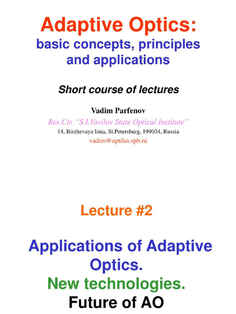 AO - Basic Principles | PDF