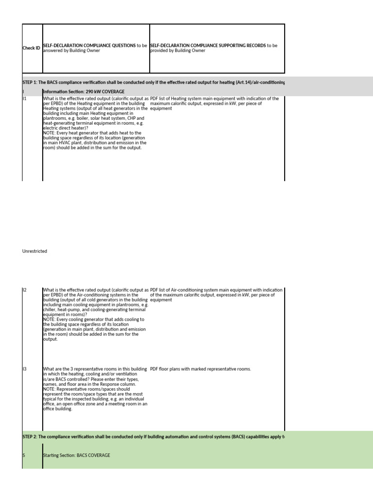 ΠαραρτημαΙΙ Eu.bac-EPBD Checklist | PDF | Air Conditioning | Building ...