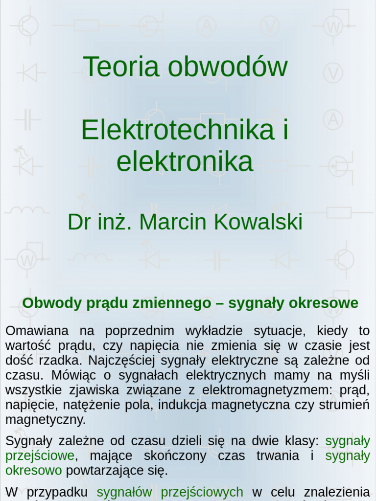 EE 4 Obwody El AC | PDF