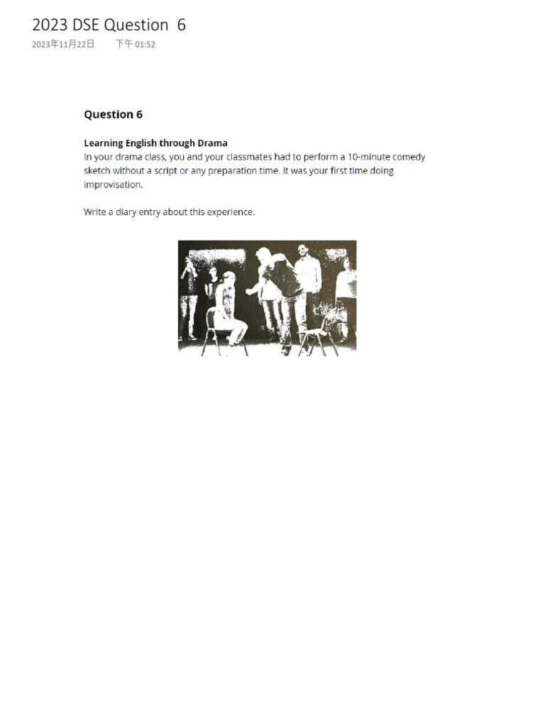 2023 DSE Question 6 | PDF