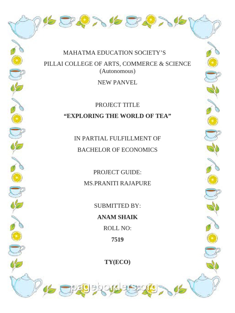 Exploring Tea: History, Types, and Trends | PDF | Tea | Agriculture