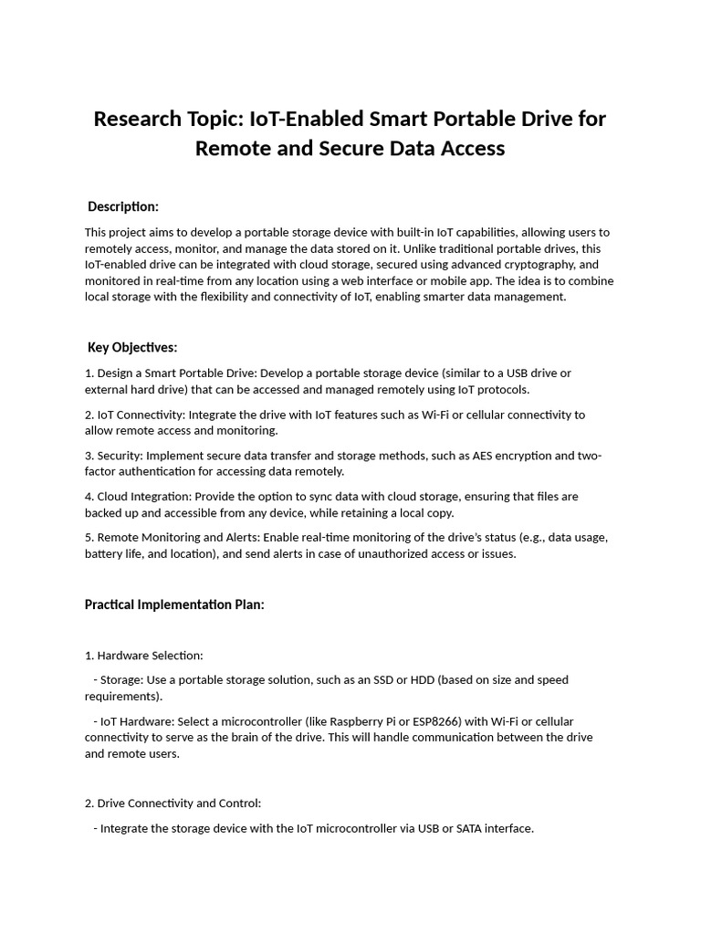Research Topic (Network) | PDF | Internet Of Things | Computer Data Storage