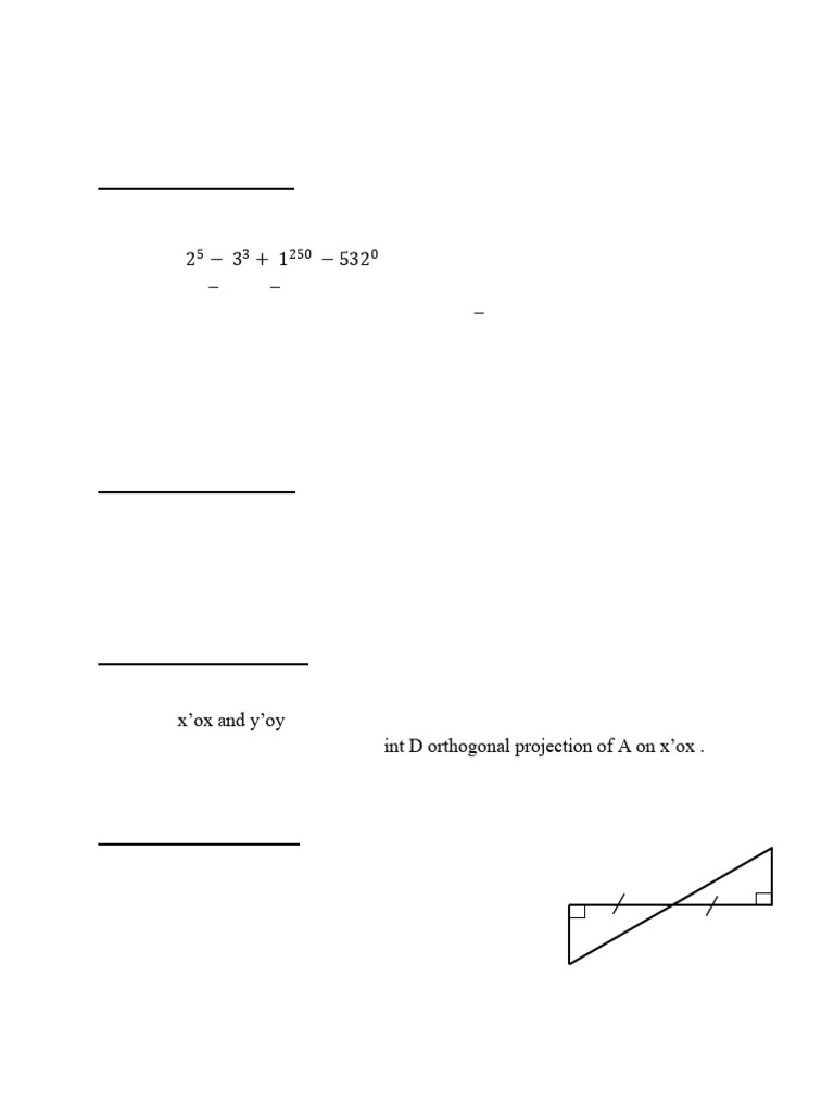 Grade 7, Math Midterm Exam 2022 | PDF