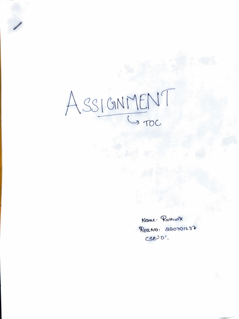Assignment 2 Toc | PDF | Teaching Methods & Materials