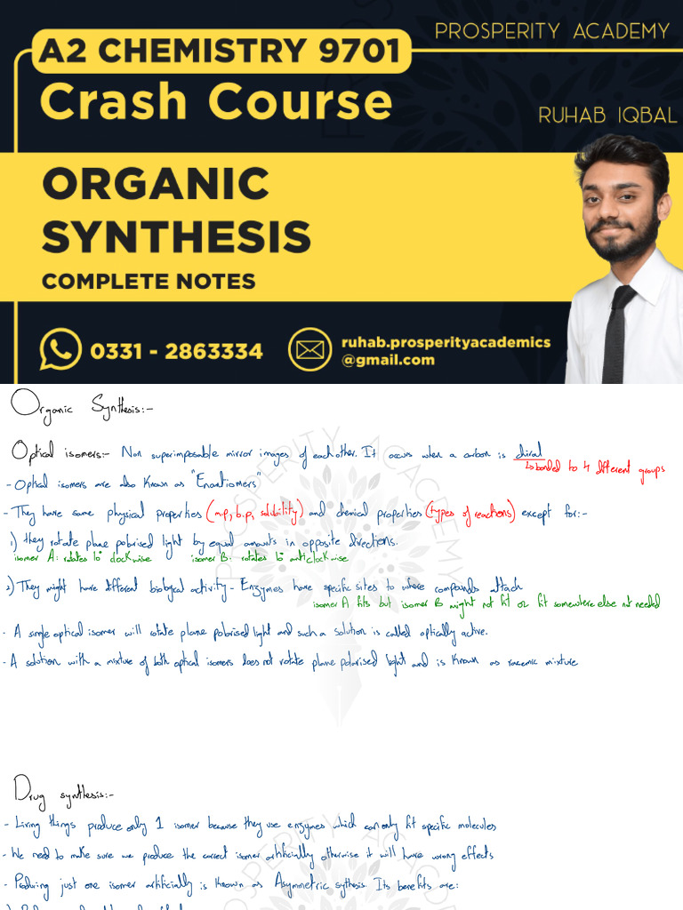 Organic Synthesis | PDF