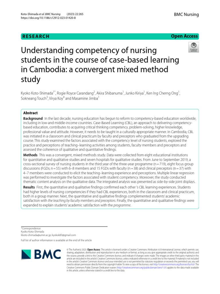Understanding CBL in N - Cambodia | PDF | Qualitative Research ...