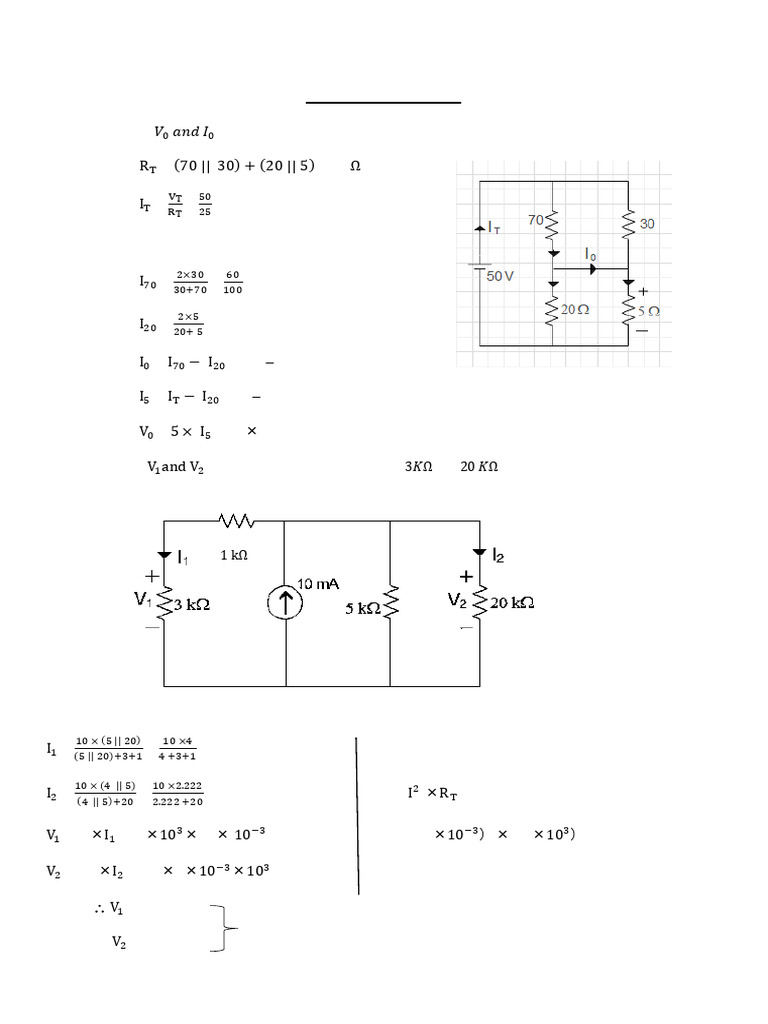 mixed circuit | PDF | Resistor | Computer Engineering