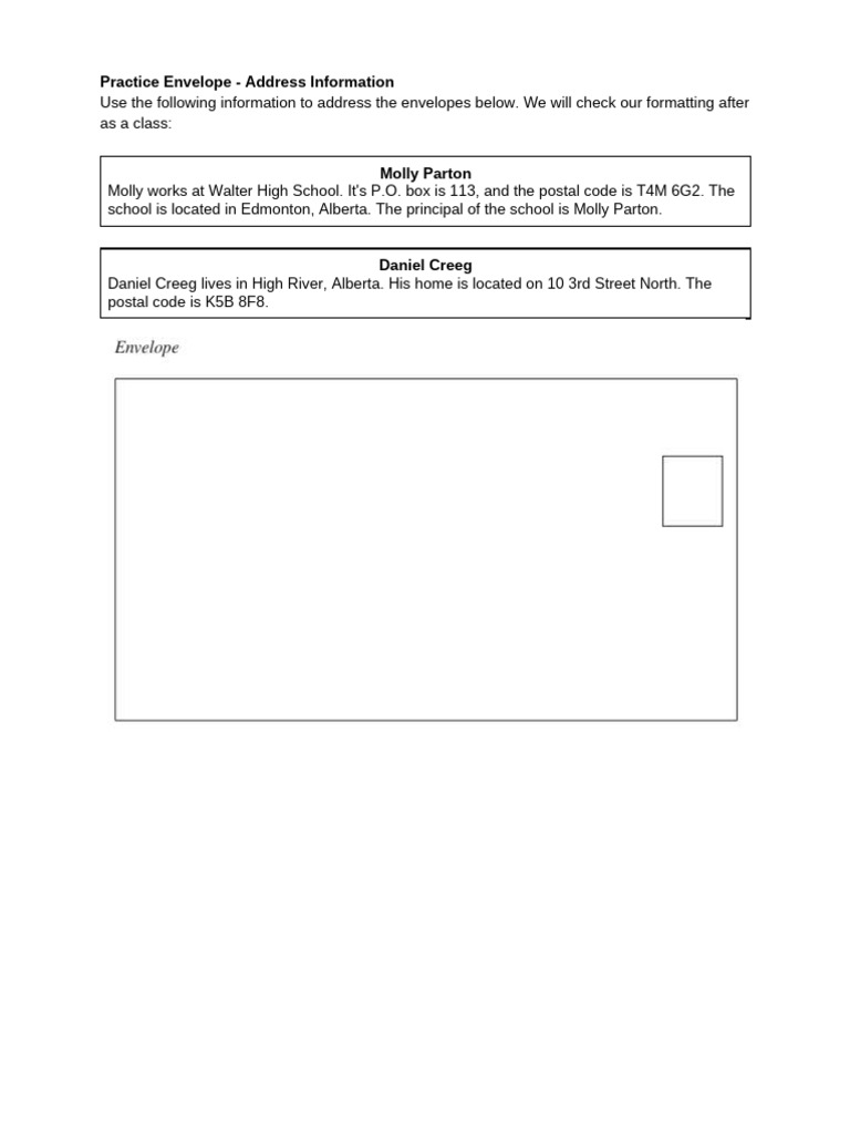 Practice Letter Formatting | PDF
