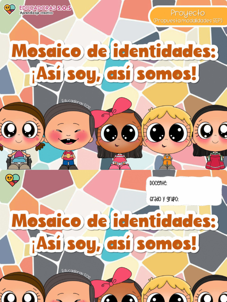 Mosaico de Identidades: ¡Así Soy! | PDF | Comunidad | Inclusión (Educación)