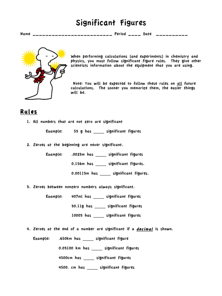 Significant Figure Rules and Practice | PDF | Significant Figures | Numbers