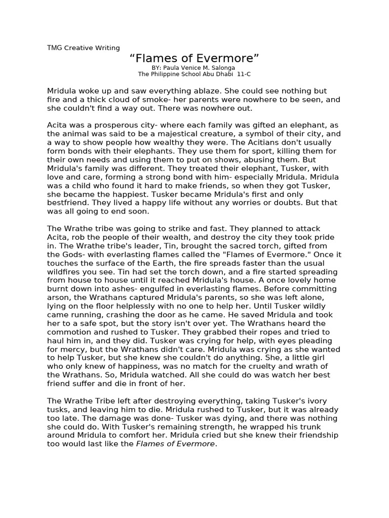 Flames of Evermore-Paula Venice Salonga-11C-The Philippine School-Abu ...