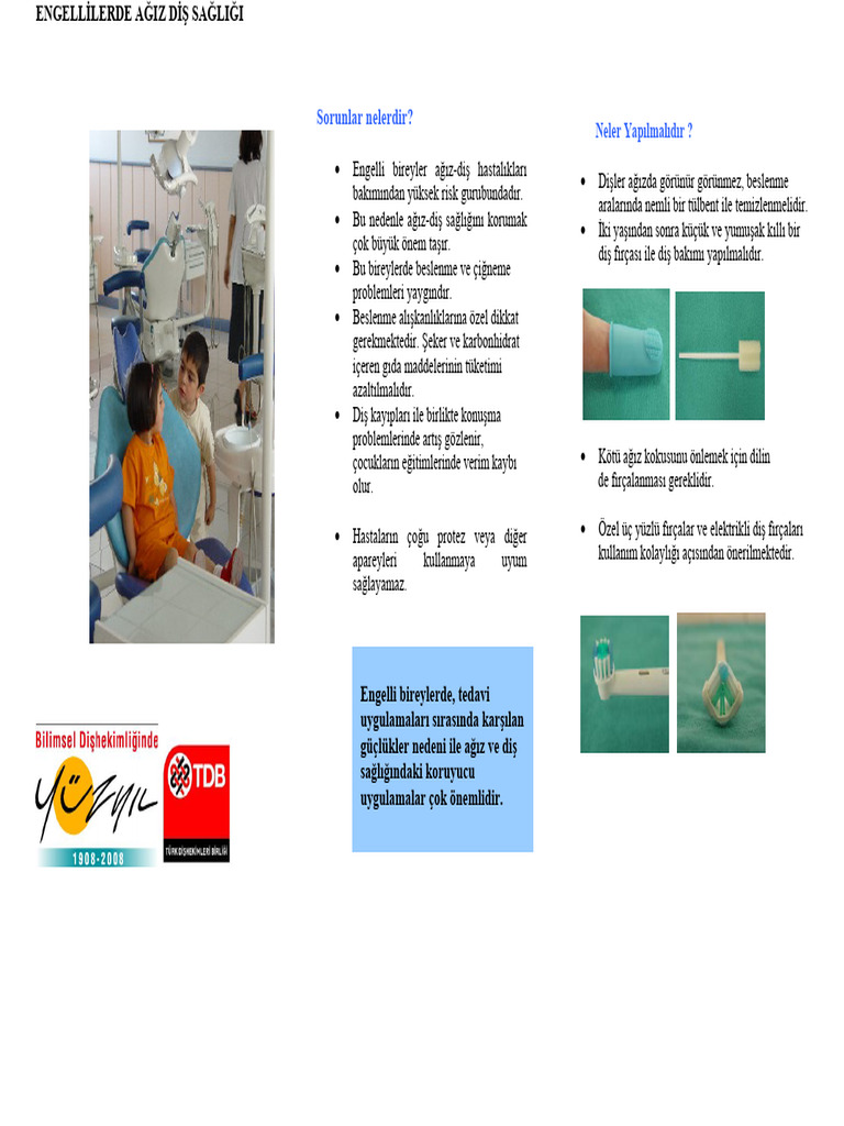 Engellilerde Agiz Ve Dis Sagligi | PDF