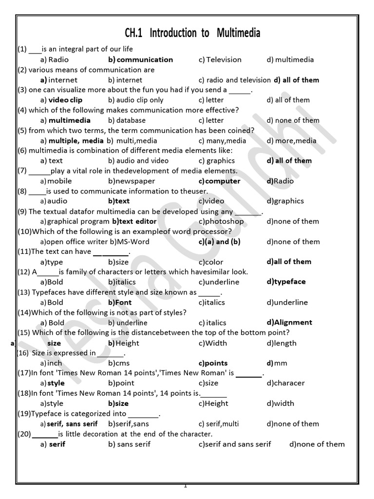 Std 11 Chapter 1 - 7 | PDF | Typefaces | Adobe Photoshop