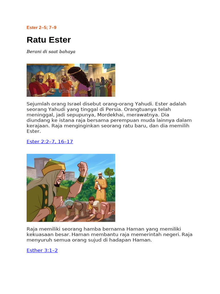 Kisah Esteer | PDF | Sejarah