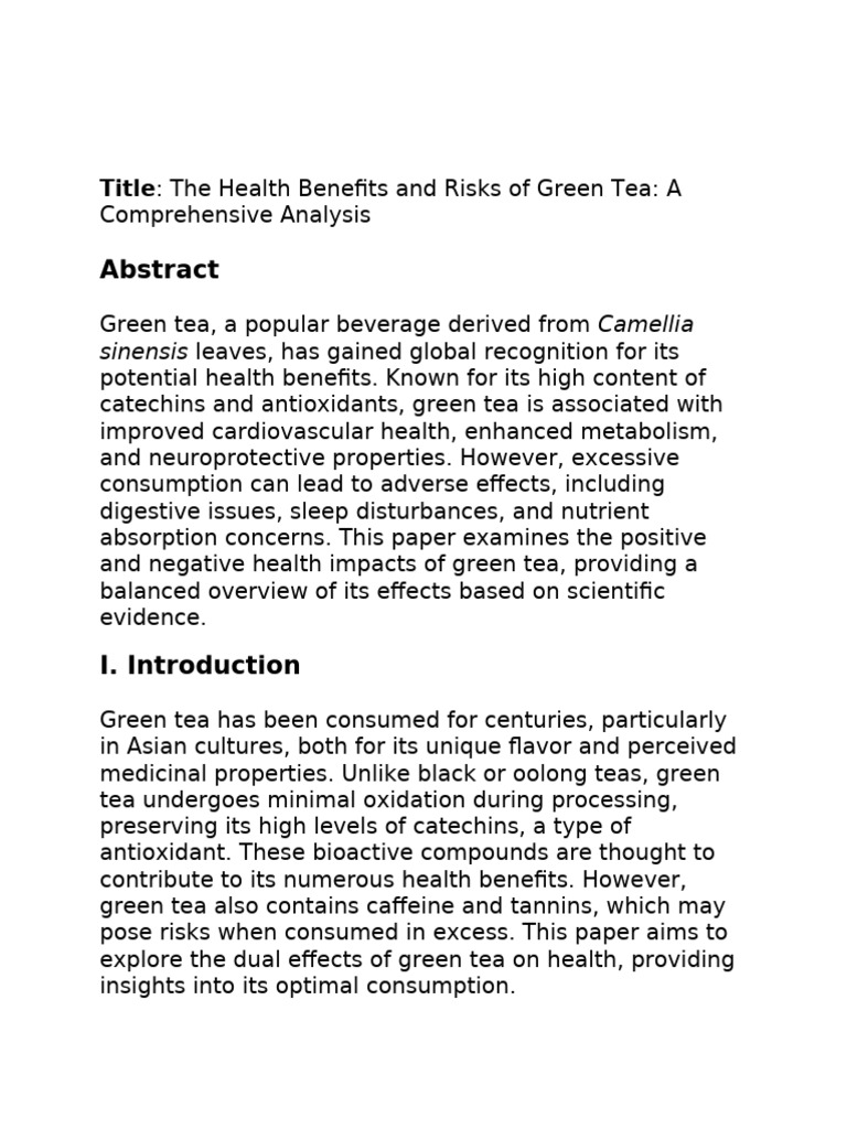 Green Tea | PDF | Green Tea | Caffeine Green Tea | PDF | Green Tea | Caffeine
