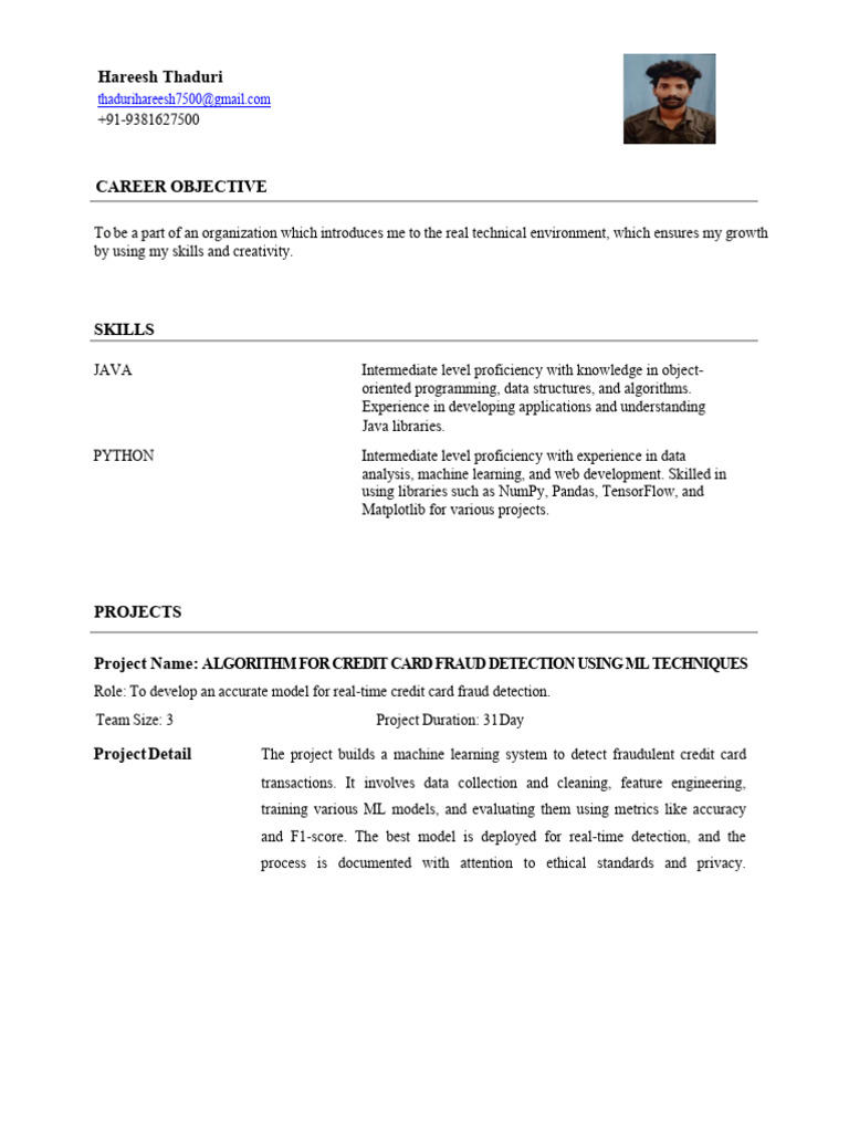 Hareesh @Res | PDF | Machine Learning | Computing