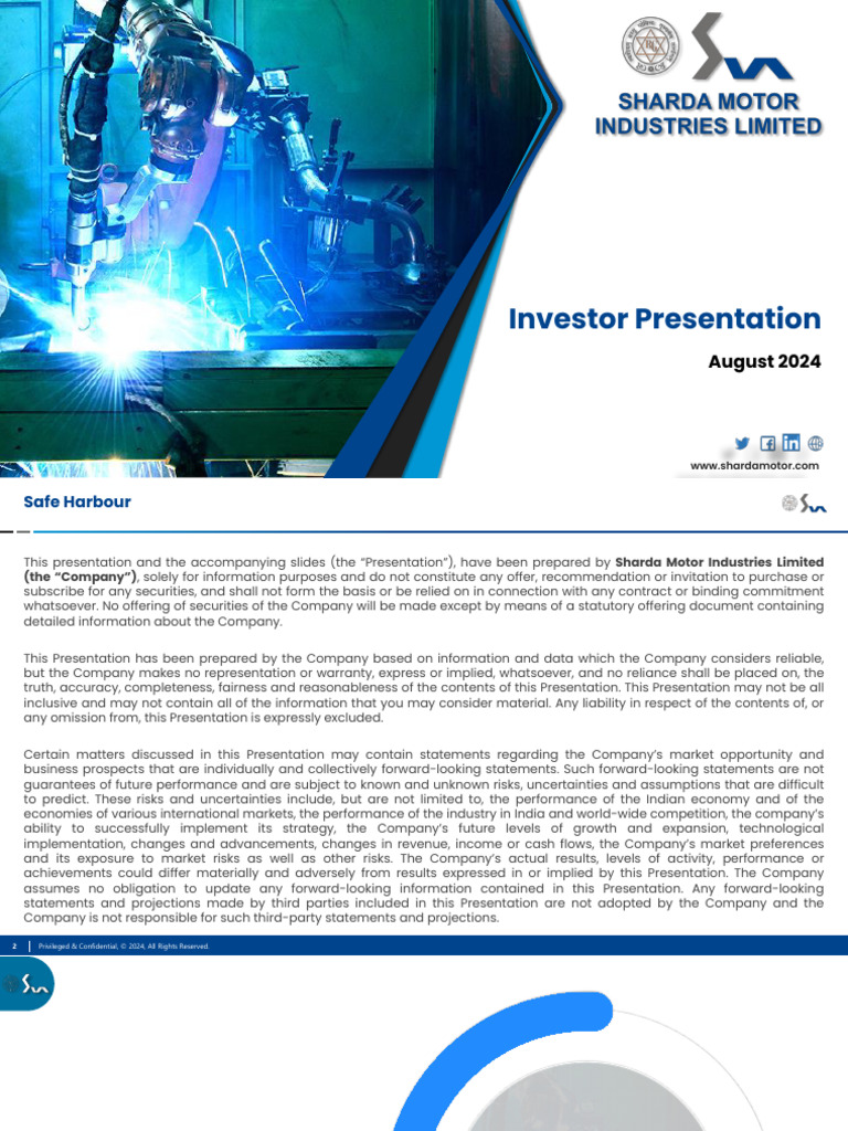 Investor Presentation 03082 | PDF | Engineering