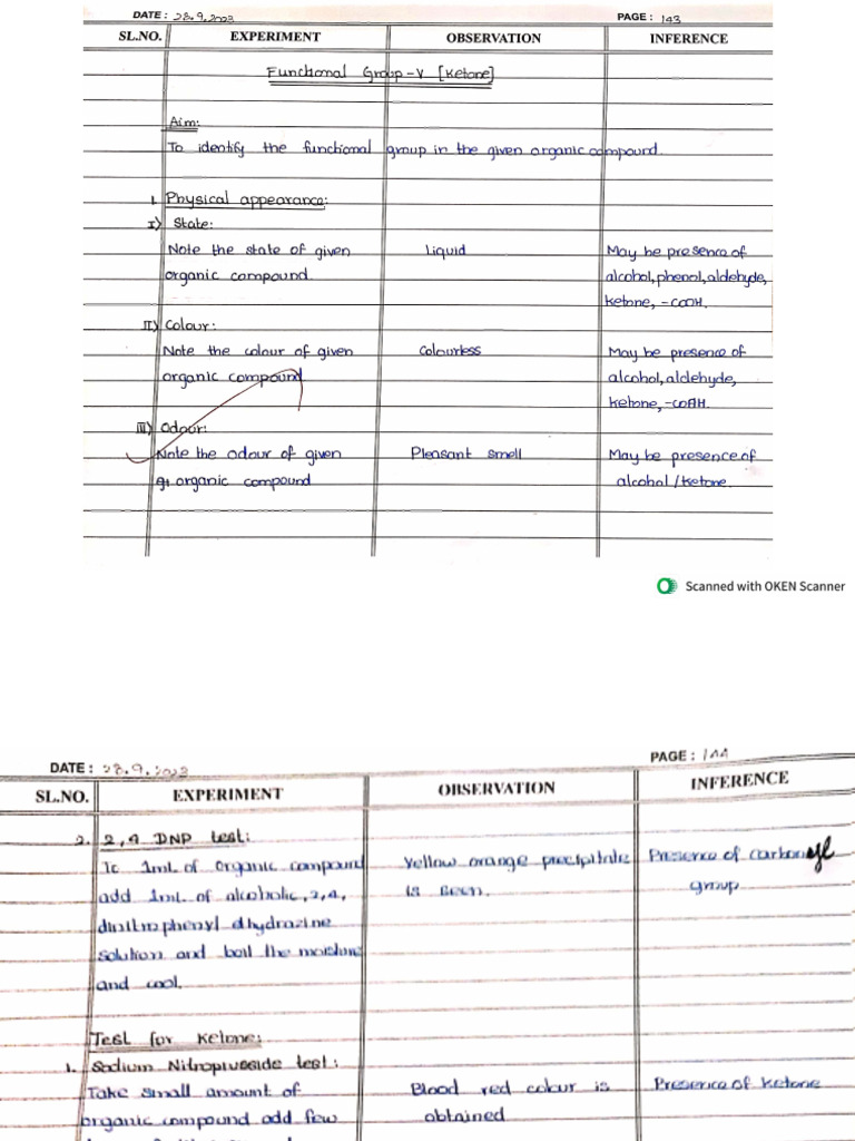 Functional Group 5 Ketone | PDF