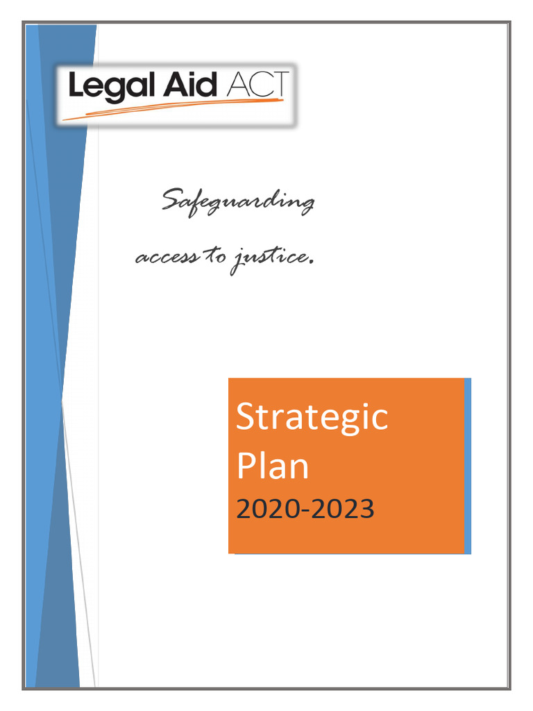 Legal Aid ACT Strategic Plan 2020 2023 | PDF | Legal Aid | Justice