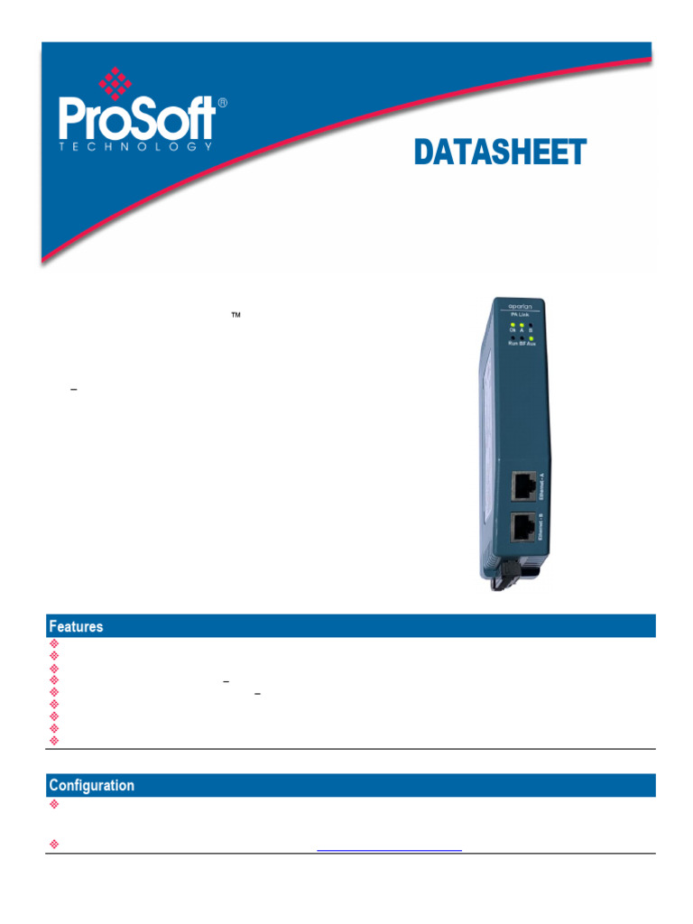 PA Link Series B Datasheet | PDF | Ethernet | Network Switch