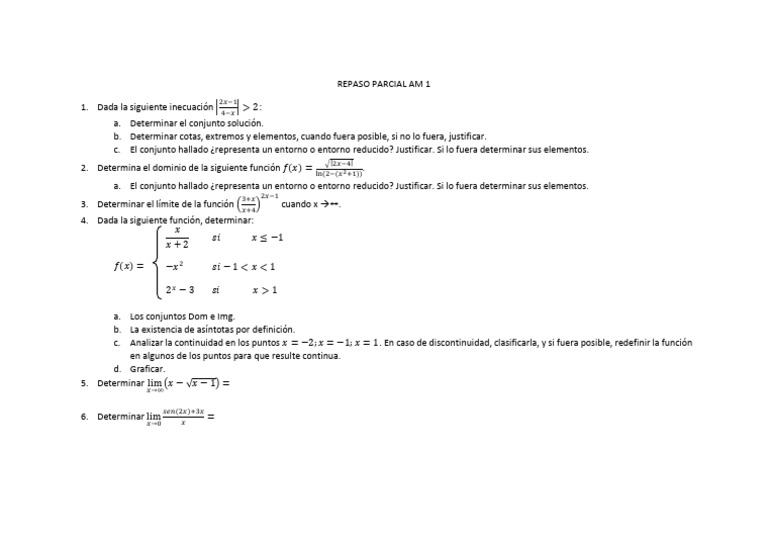 Repaso Parcial Am 1 - 2021 | PDF | Métodos y materiales de enseñanza