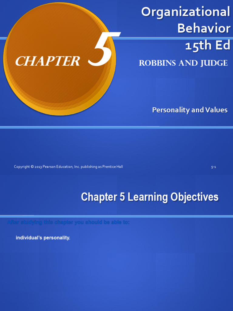 2024 OB Chapter 5 Personality | PDF | Extraversion And Introversion ...