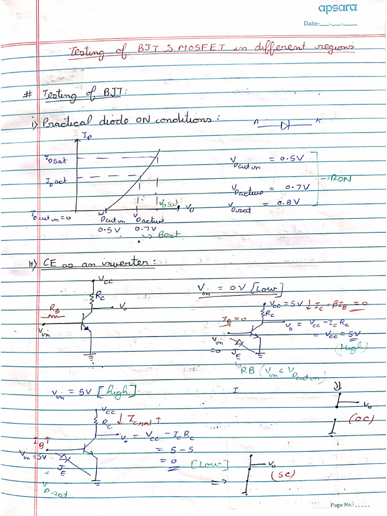 Testing of BJT MosFET | PDF