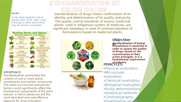 Standardization of Crude Drugs | PDF | Biology
