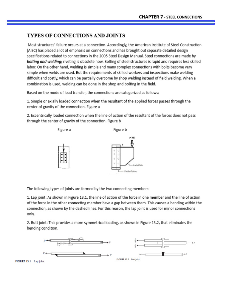 Design of Connections - Simple Bolted | PDF | Screw | Strength Of Materials
