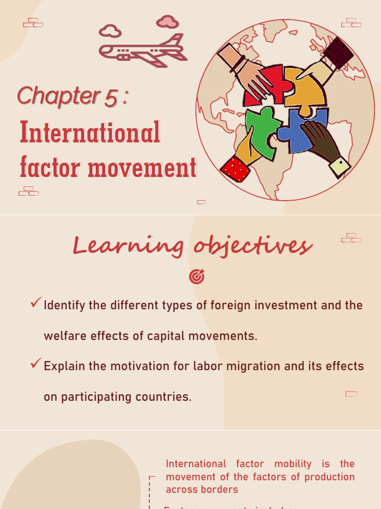 Chap5 - International Factor Movement | PDF | Foreign Direct Investment | Labour Economics