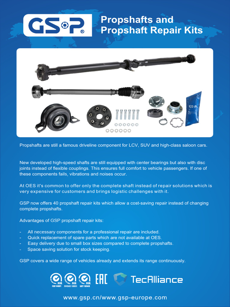 Flyer Propshaft | PDF