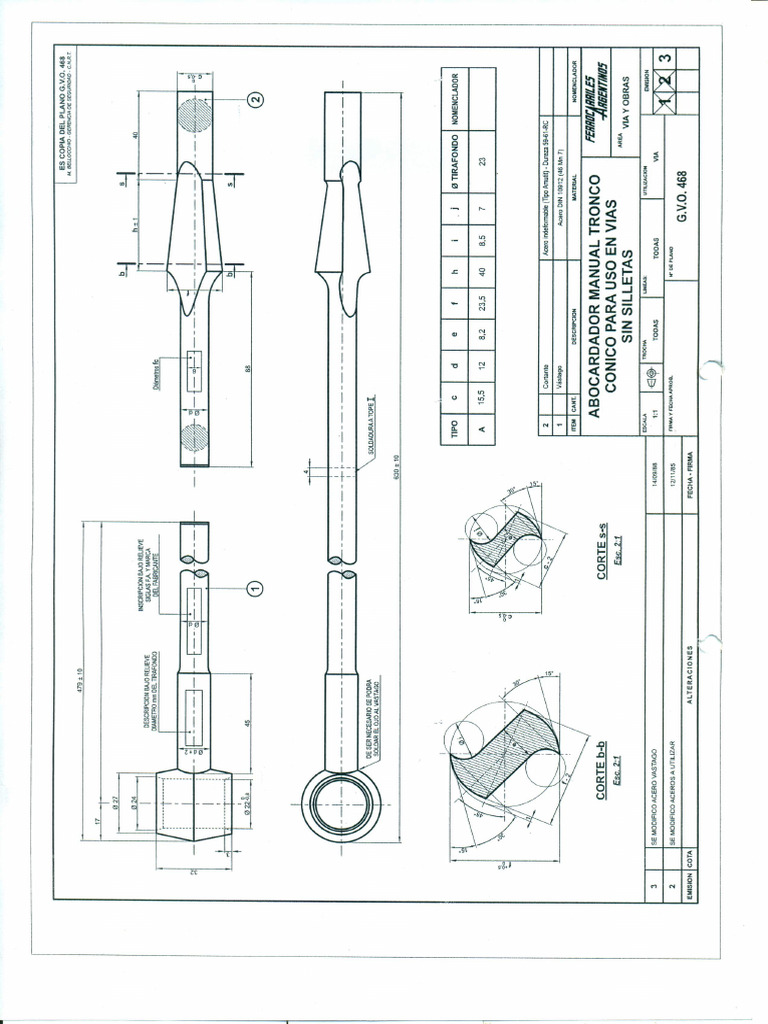 GVO 468 Abocardador | PDF