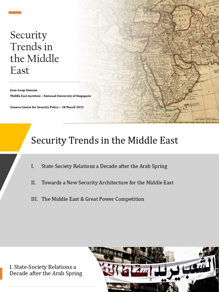 Security Trends Middle East SAMAAN | PDF | Syria | Arab Spring