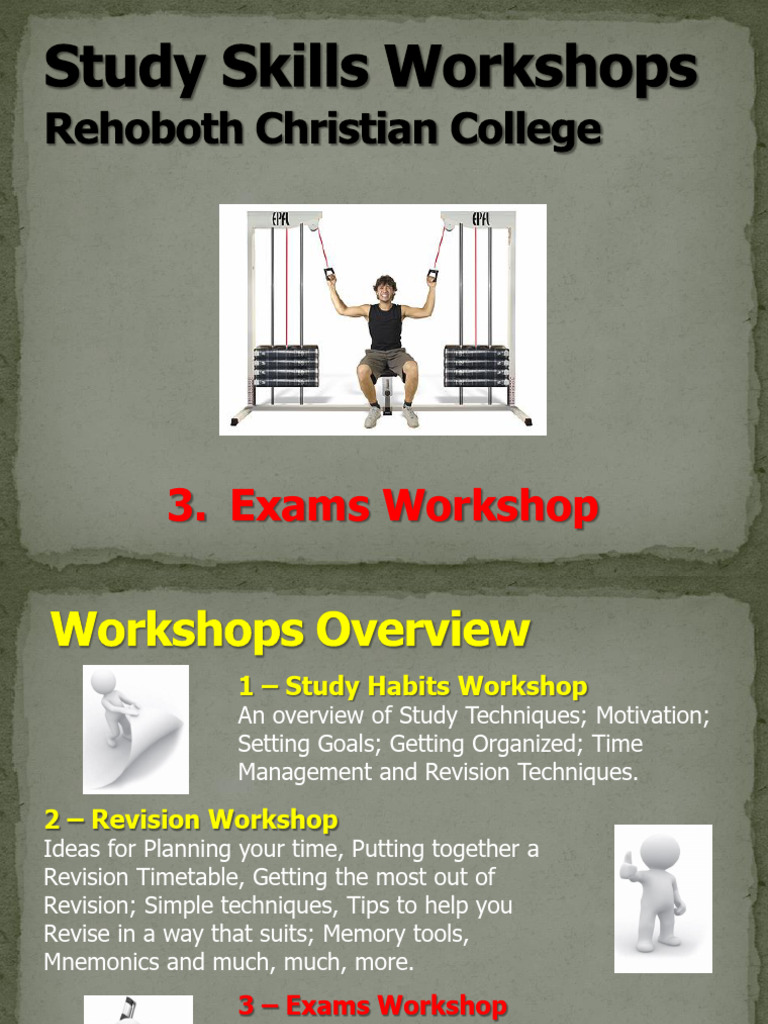 RCC Study Skills Workshop 03 Exams | PDF | Multiple Choice