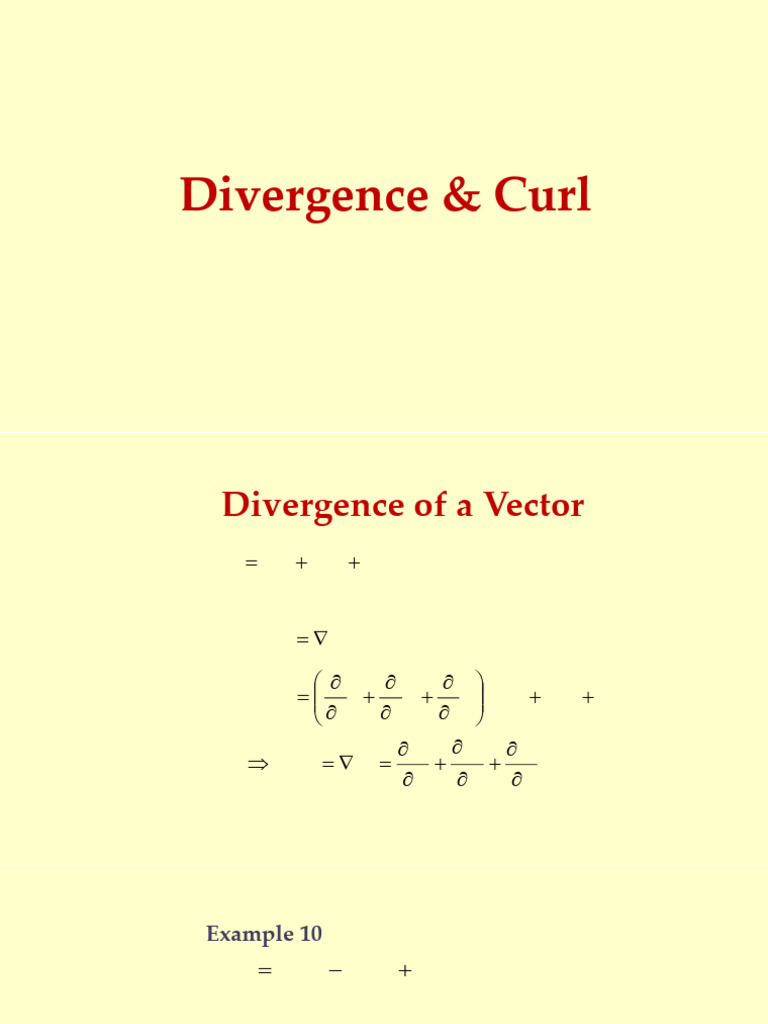 L21 - Divergence Curl - Lecture 3 | PDF | Divergence | Mathematical Analysis