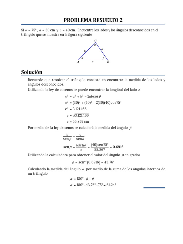 2 Triangulos Oblicuangulos | PDF