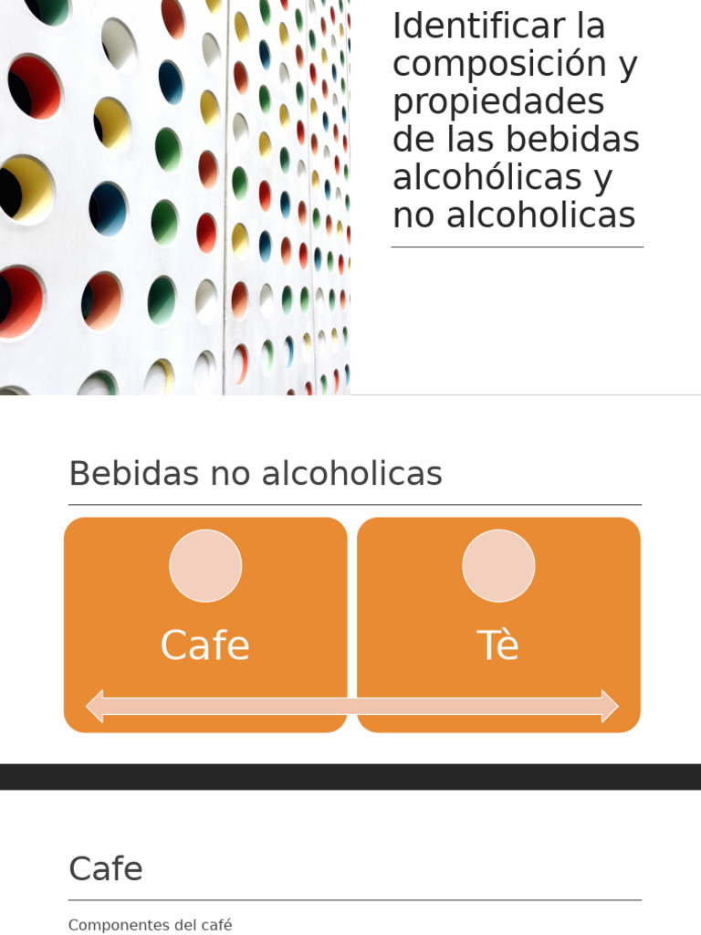 Bebidas No Alcoholicas y Alcoholicas | PDF | Té | café
