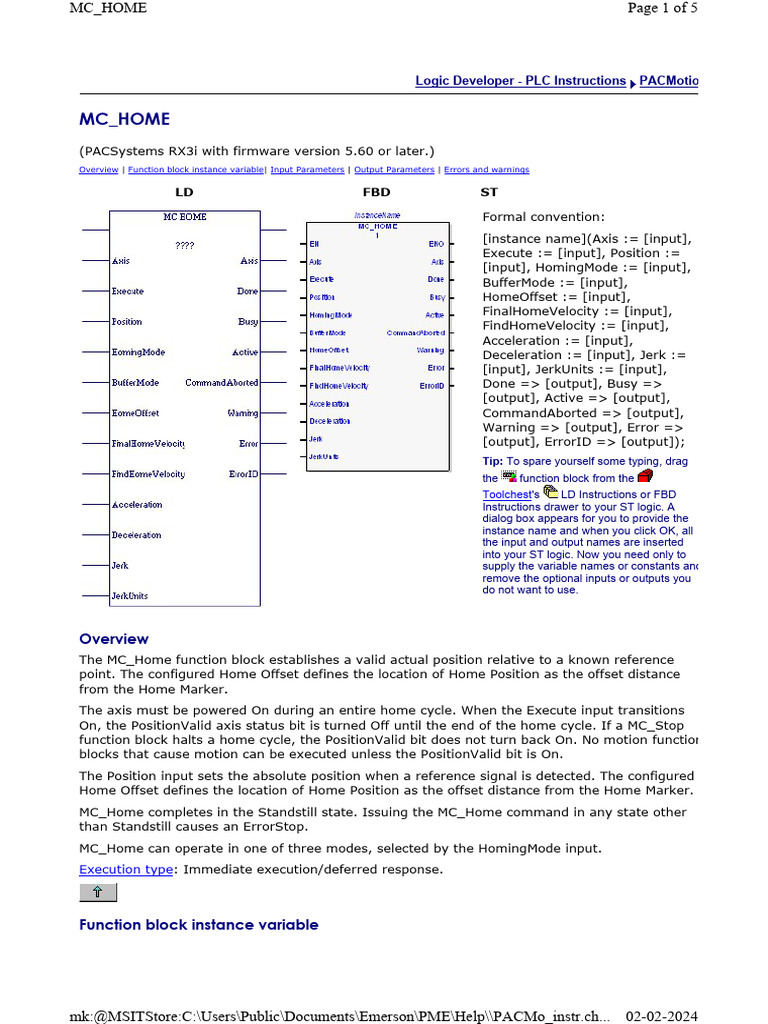MC Home | PDF | Parameter (Computer Programming) | Acceleration