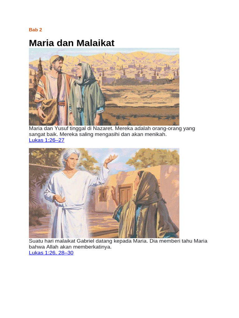 Maria dan Kabar Malaikat Gabriel | PDF