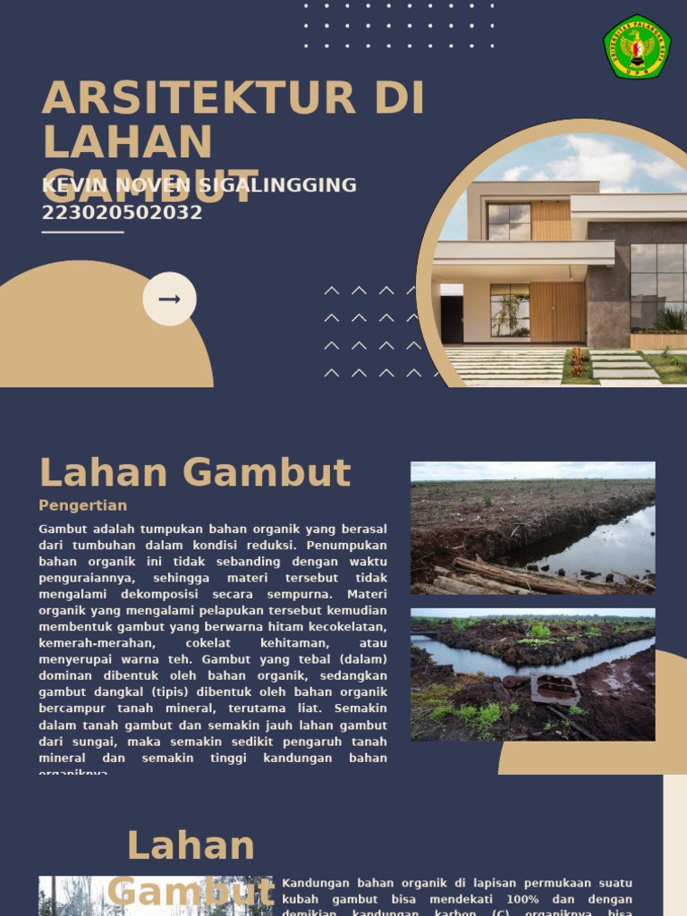 Arsitektur Di Lahan Gambut | PDF