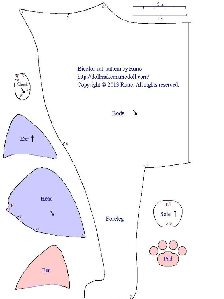 Cat Sewing Pattern | PDF