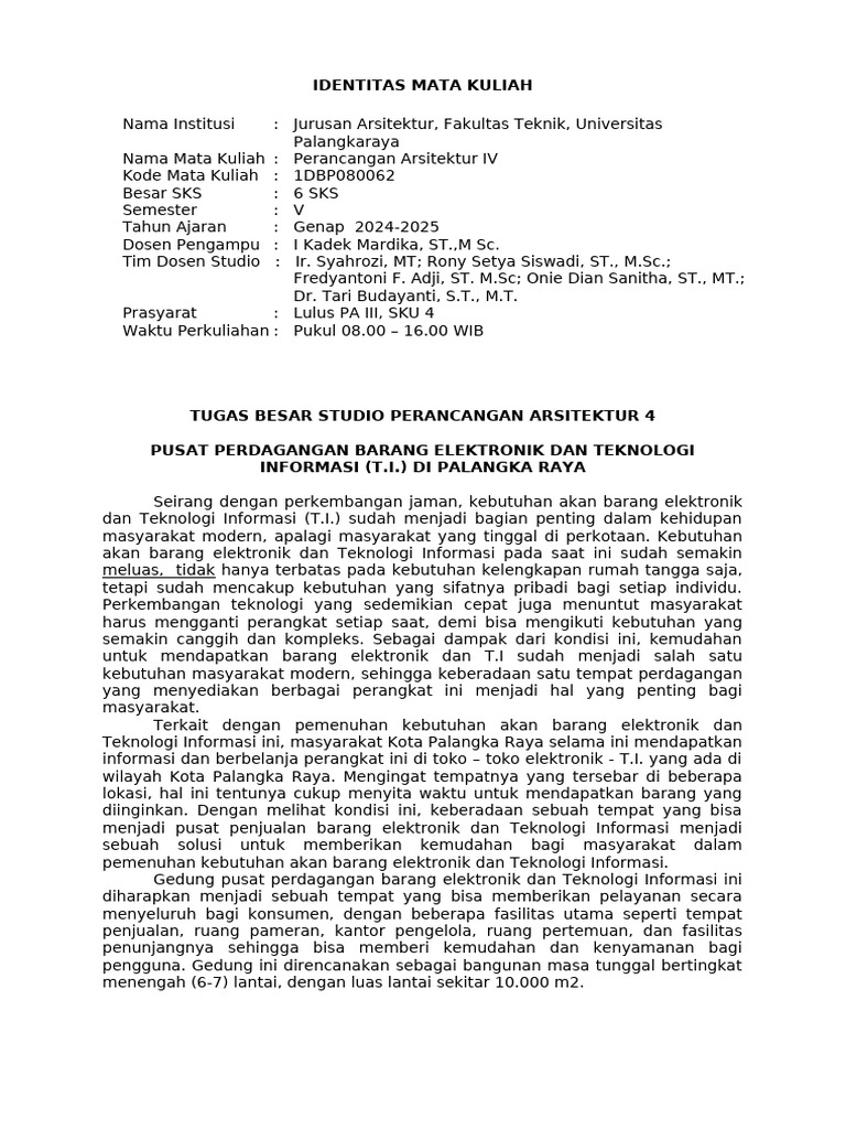 Tugas Besar Pa4 Ganjil 2024-2025 | PDF | Seni | Komputer